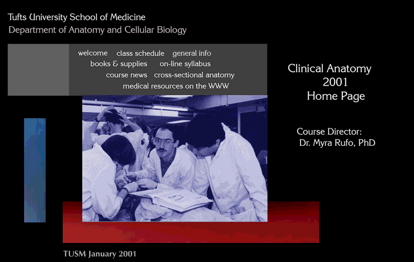 Tufts University Clinical Anatomy 2001 Home Page