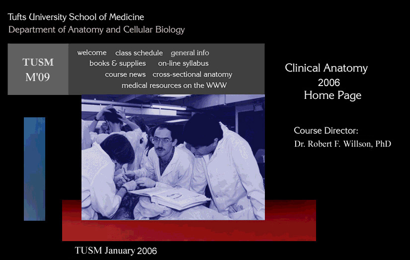 Tufts University Clinical Anatomy 2001 Home Page